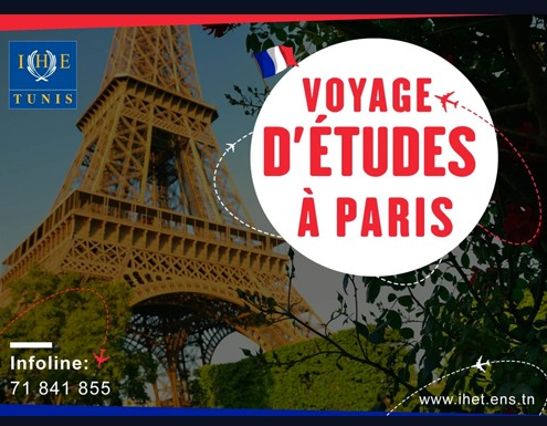 Voyage d’études à Paris - Institut des Hautes Etudes Tunis
